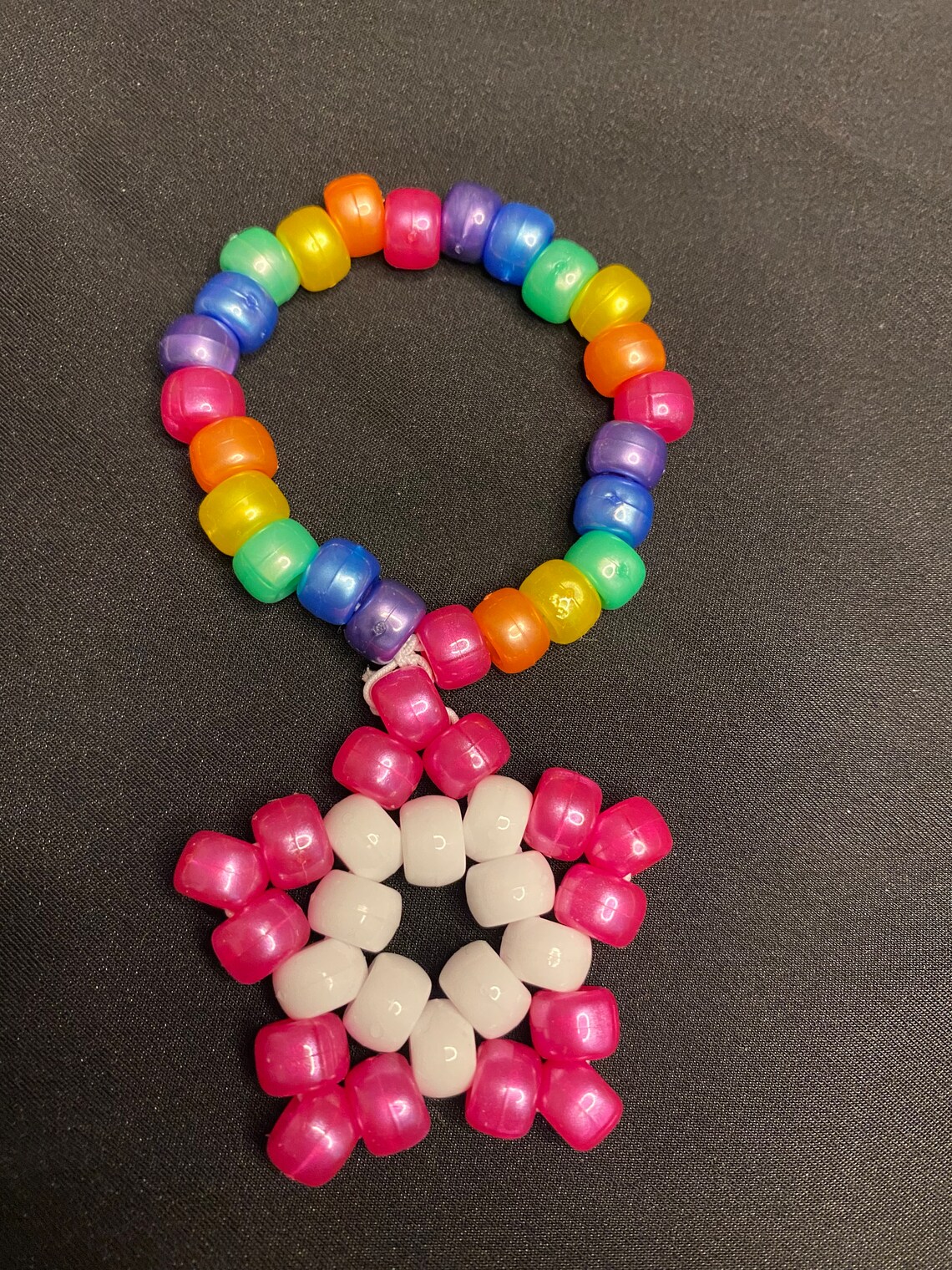 Customizable Star Pendant Kandi Bracelet - Etsy