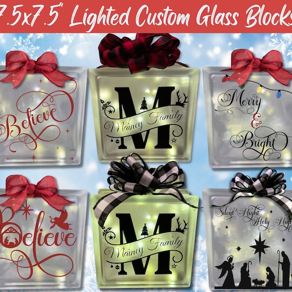 Custom Glass Blocks - Etsy