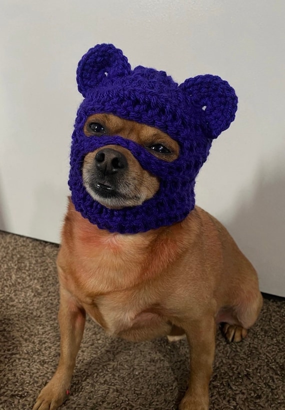 Crochet Dog Ski Mask - Etsy