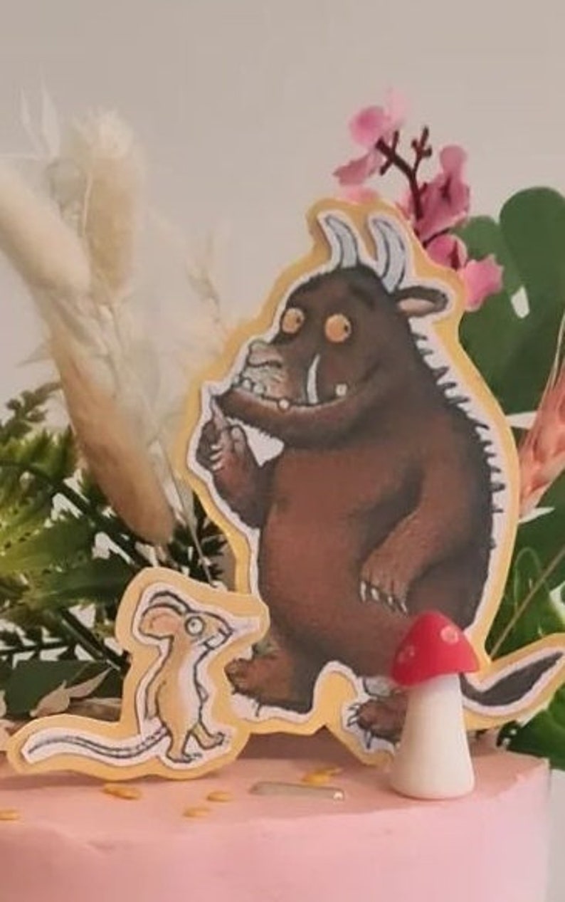 Gruffalo Inspired Card Cake Toppers AND 2 X Name & Age Topper - Etsy UK