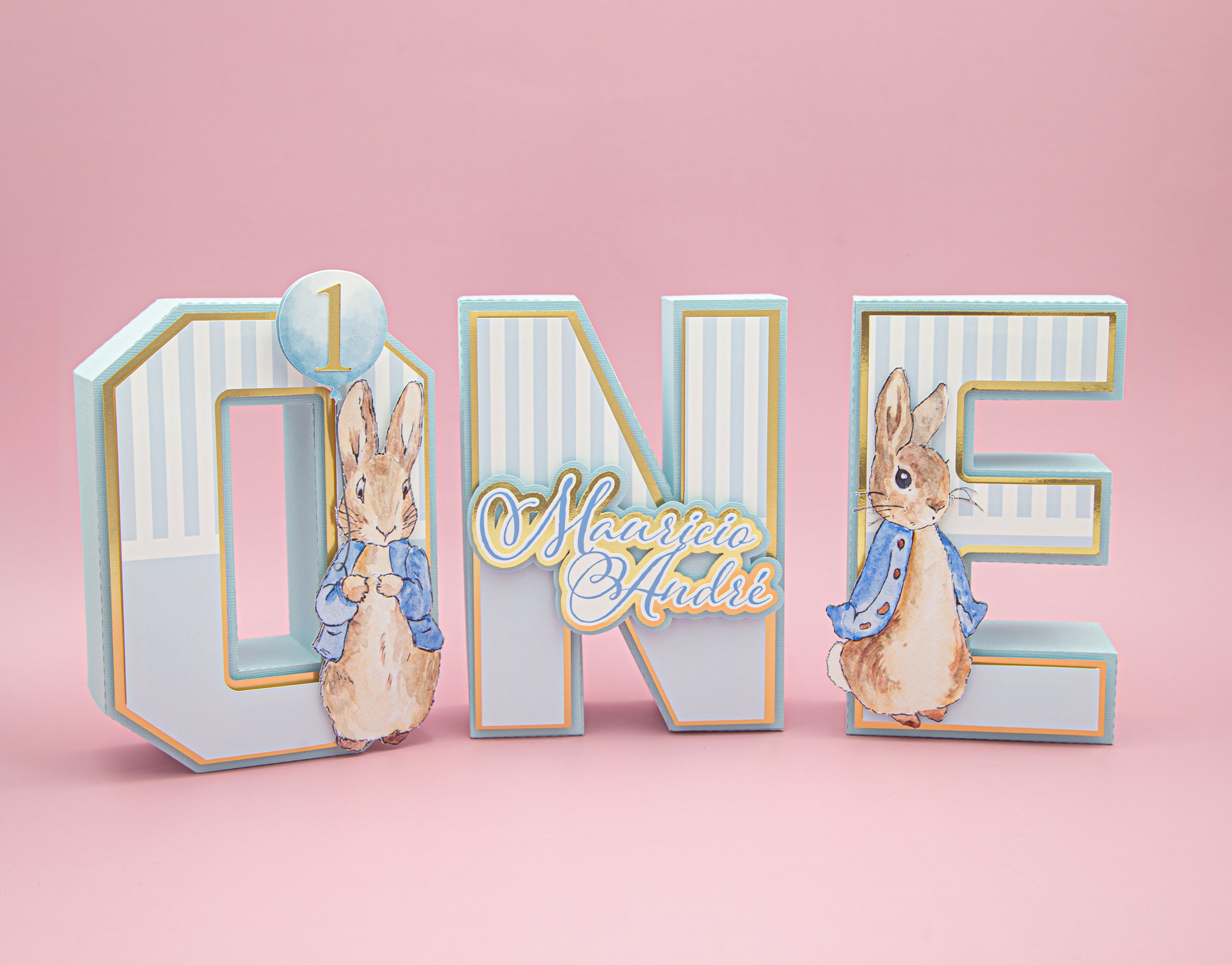 Peter Rabbit 3D Letters, Peter Rabbit Birthday, Peter Rabbit Birthday ...