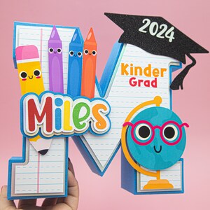Kindergarten Graduation 3D Letter, Pre-k Graduation Decor, Kindergarten ...