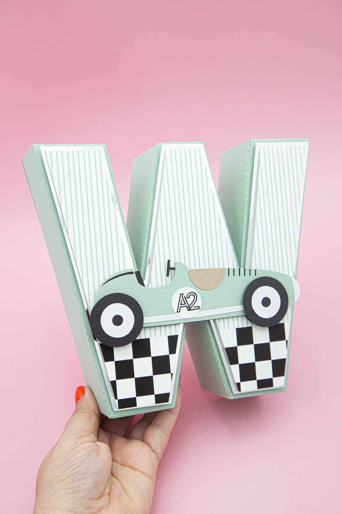 Vintage Race Car 3D Letters, Vintage Car Birthday, Vintage Car Birthday ...