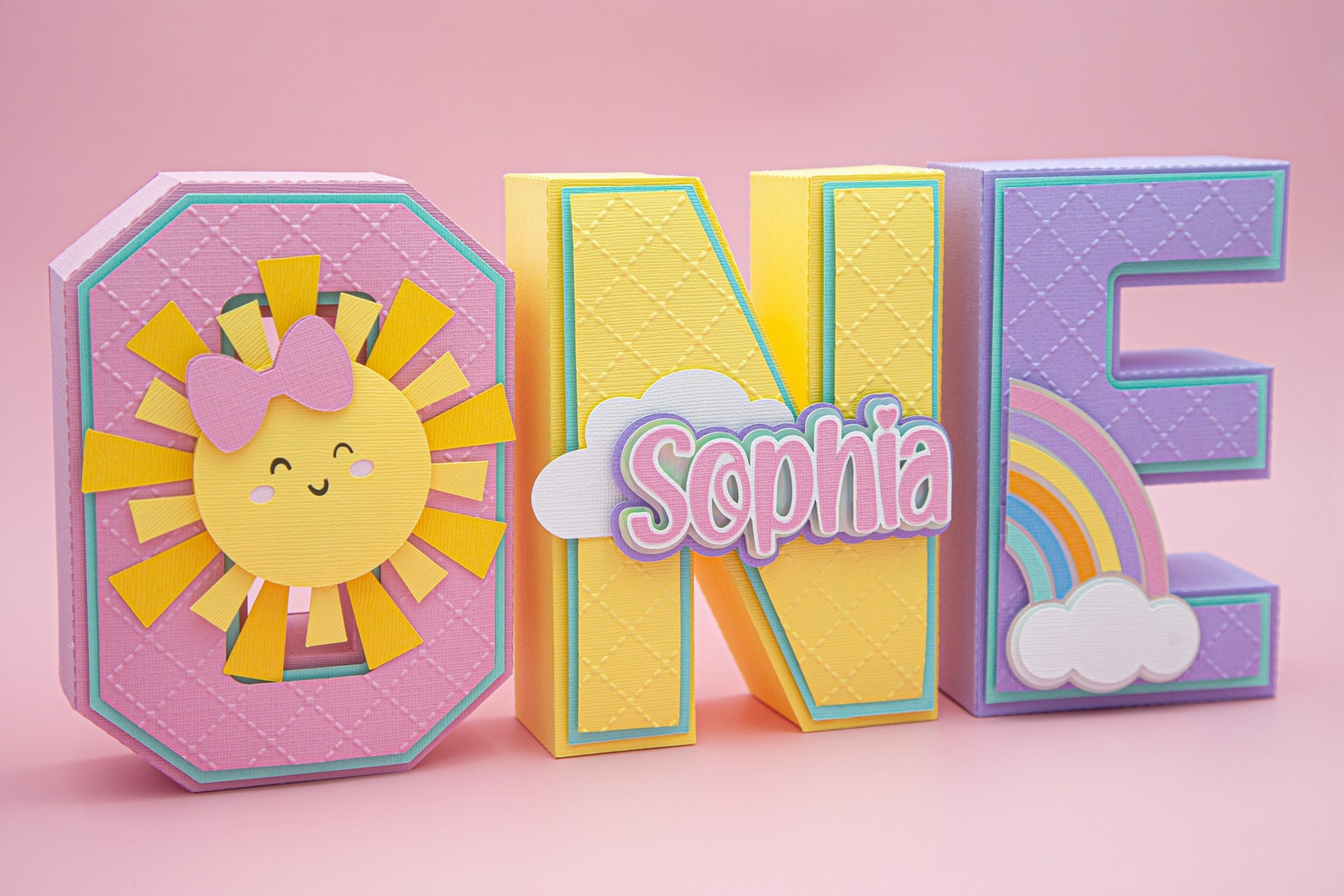 Sunshine 3D Letters Sunshine Birthday Sun Birthday Cute Sun - Etsy