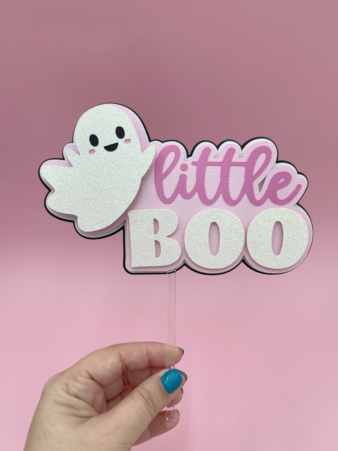 Little Boo Cake Topper, Halloween Cake Topper, Little Boo Birthday ...