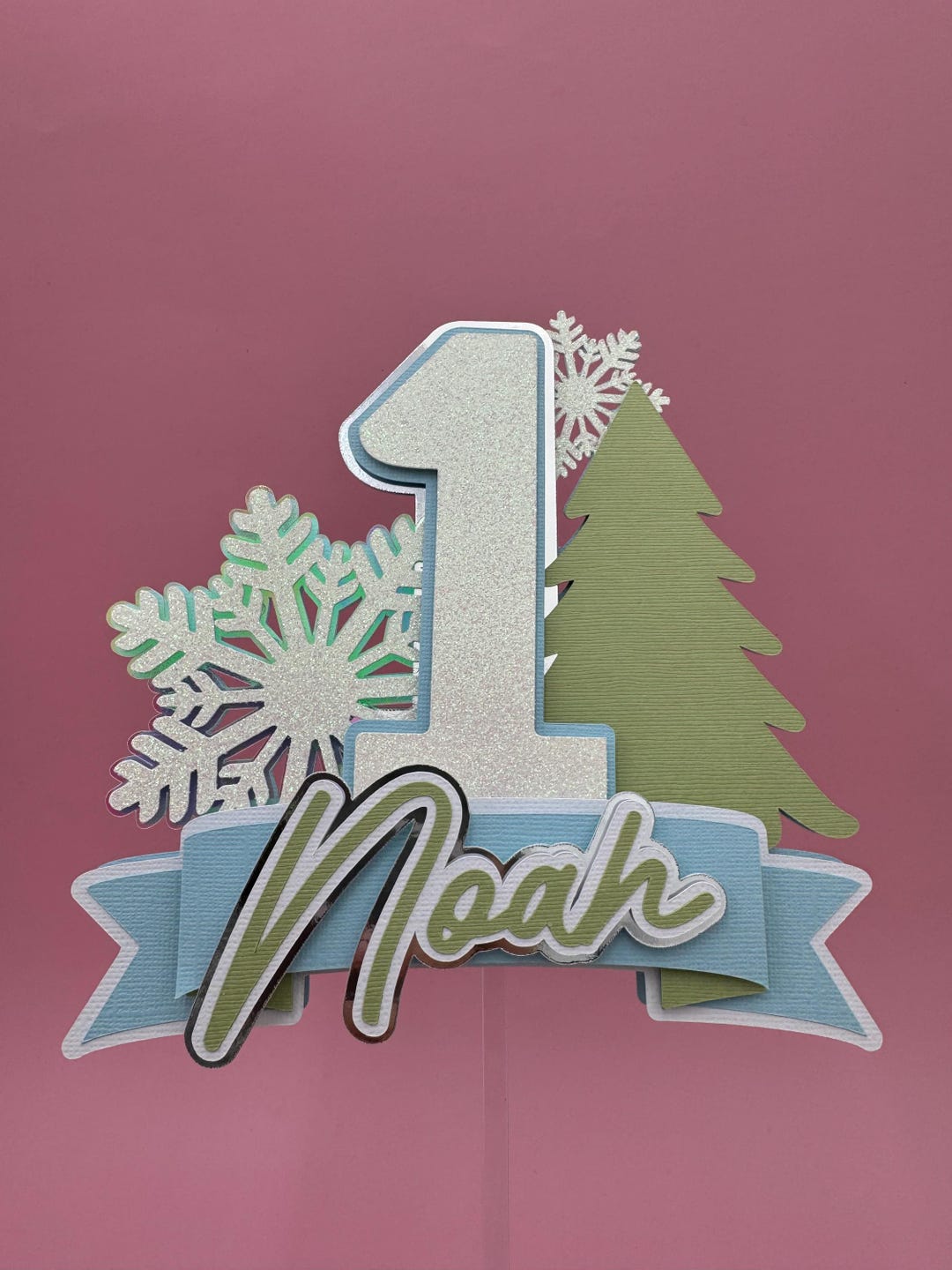 Christmas Cake Topper, Winter Onederland Cake Topper, Winter Birthday ...