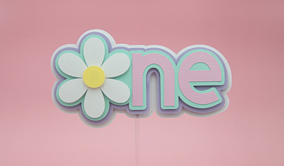 Daisy Cake Topper, One Cake Topper, Daisy Birthday, Groovy Daisy Party ...