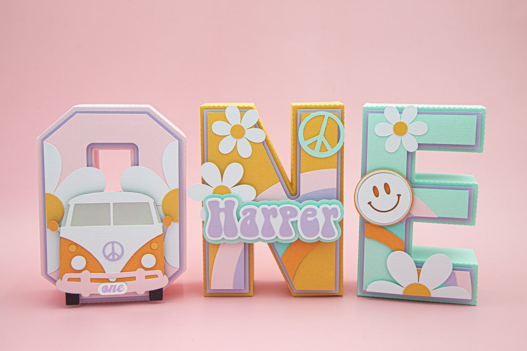 Groovy 3D Letters, Groovy Birthday, Groovy Birthday Party, Groovy Girl ...