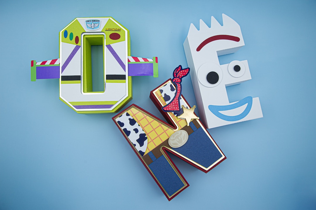 Toy Story 3D Letters, Toy Story Birthday, Toy Story Birthday Party, 3D ...