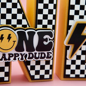 Happy Dude 3D Letters Happy Dude Birthday One Happy Dude - Etsy