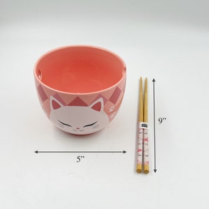 5" Japanese Ramen Udon Noodle Ceramic Bowl With Chopsticks Gift Set ...
