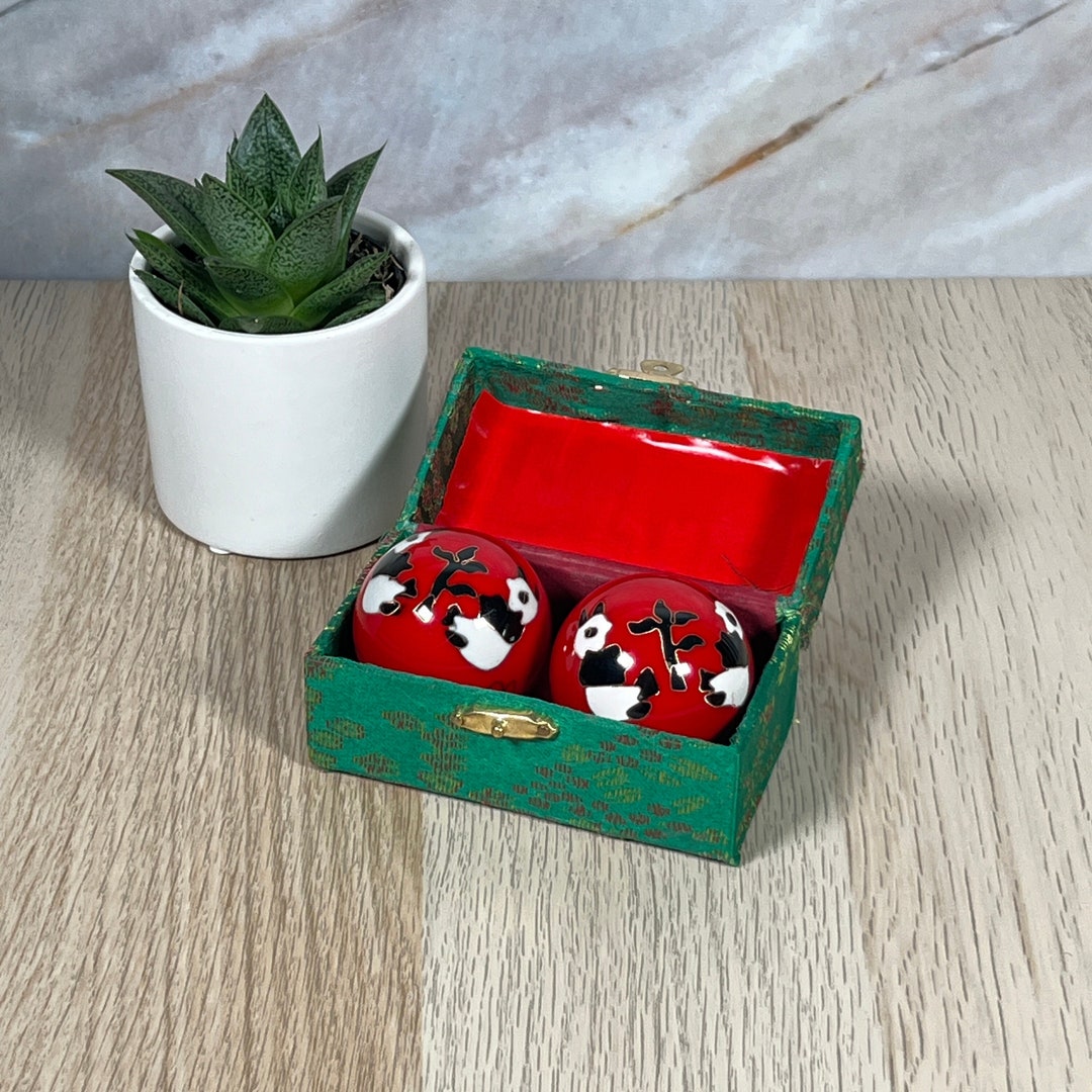 Oriental Hand Exercise Baoding Balls,therapy Stress Reliefe Balls 2 ...