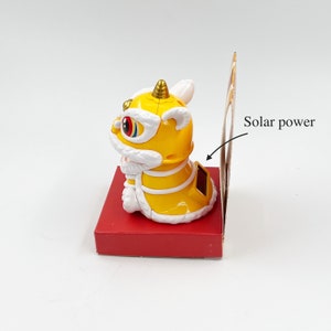 The Year of Dragon, Solar-powered Dancing Lion Ornament, Chinese Style ...