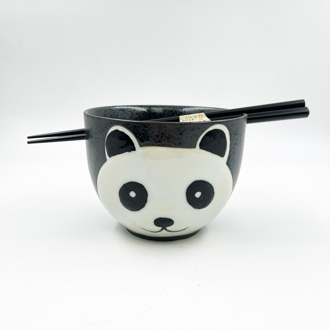 5" Japanese Ramen Udon Noodle Ceramic Bowl With Chopsticks Gift Set ...