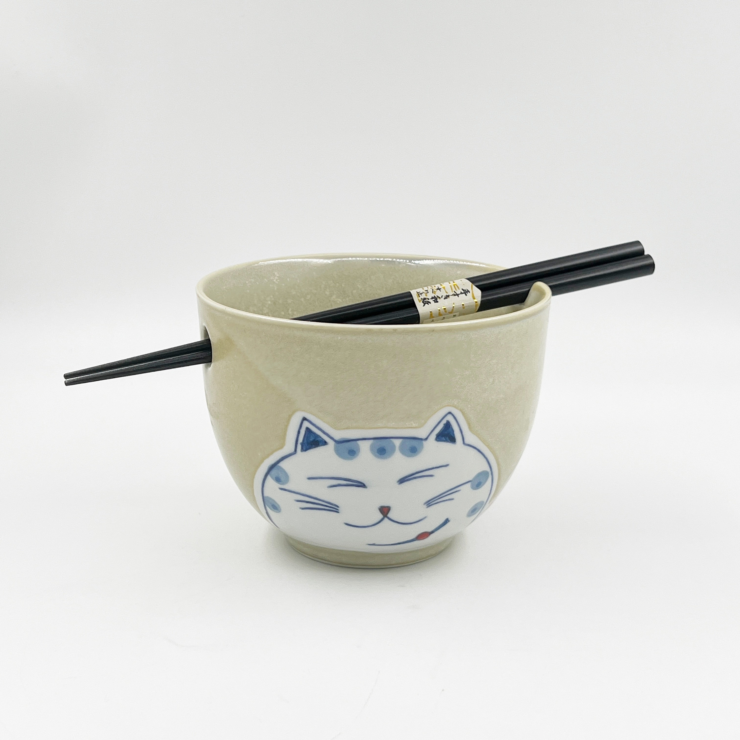 Japanese Ramen Udon Noodle Bowl With Chopsticks Gift Set, Ceramic Bowl ...
