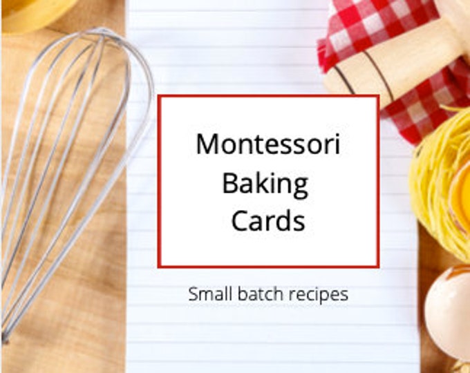 Montessori Baking Cards - Etsy