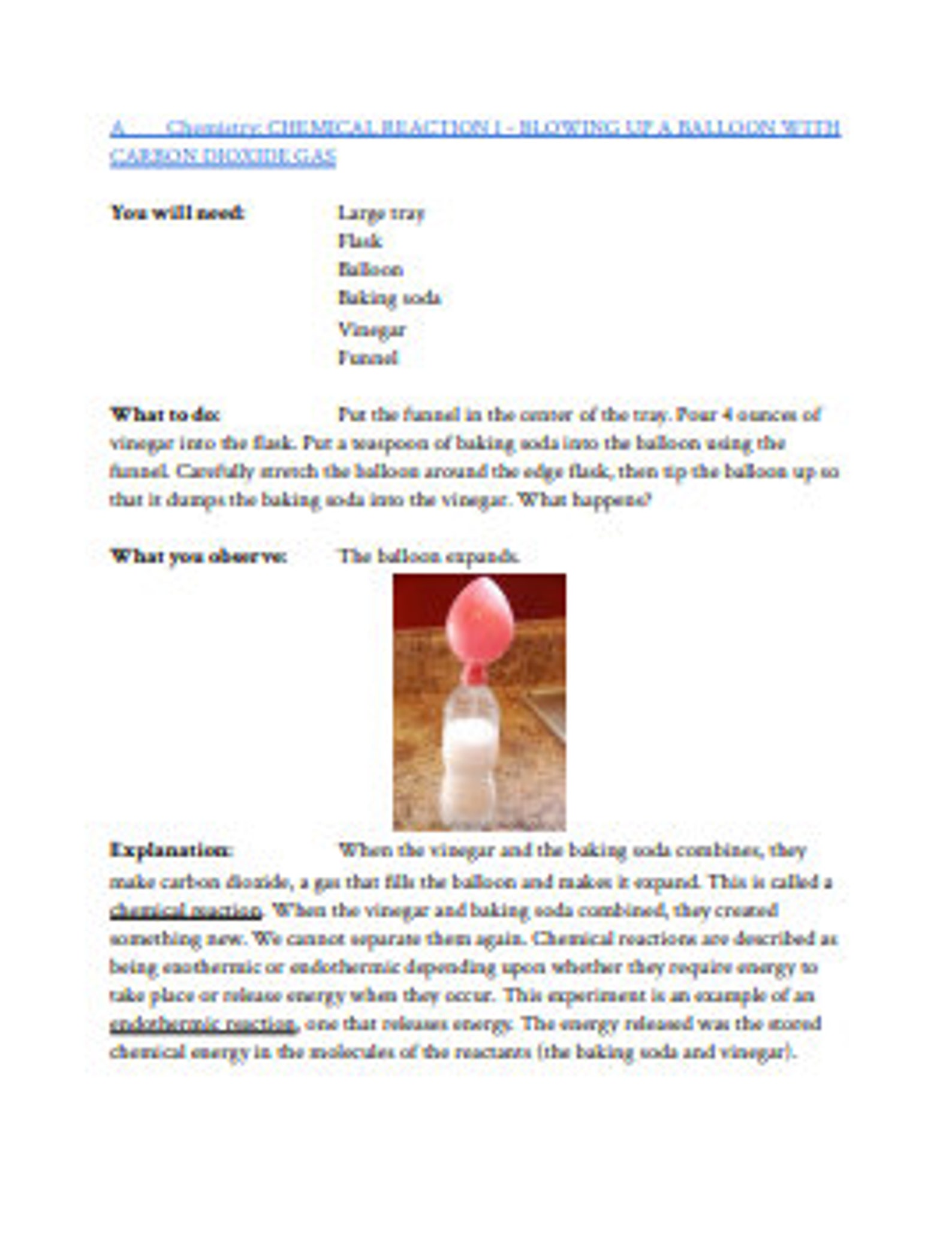 Montessori Chemistry Experiment Cards - Etsy