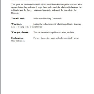 Montessori Pollinators Matching Game - Etsy