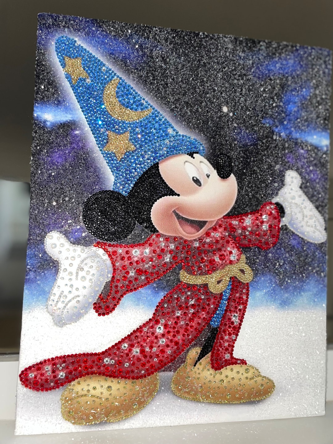 Mickey Mouse Canvas / Diamond Dust/crystals/disney/rhinestones - Etsy