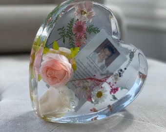 Resin Heart Memorial - Etsy