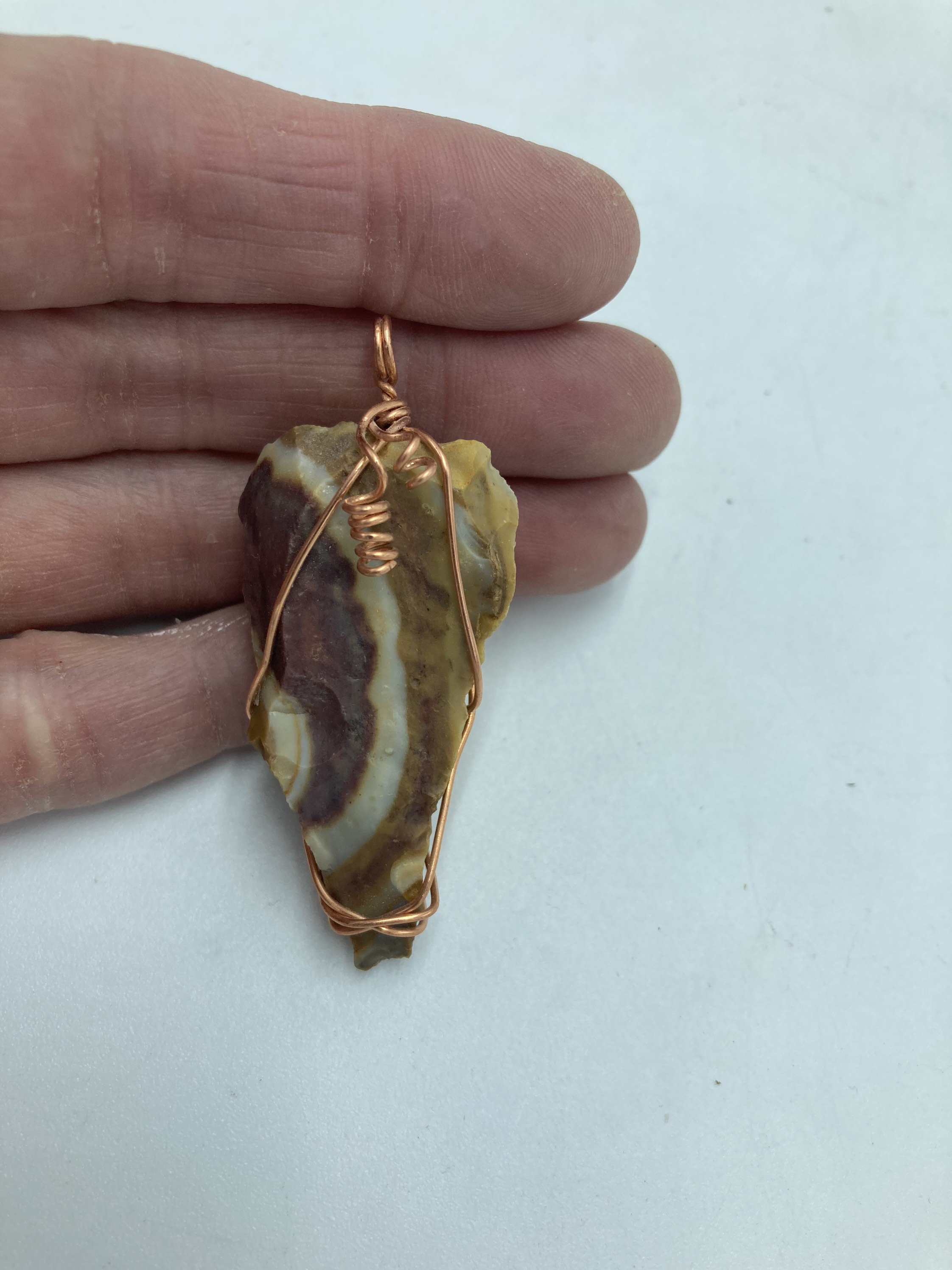 Bullseye Candy Rhyolite Pendant Gemfield Nevada Stone Wire - Etsy