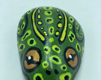 Painted Frog Rock - Etsy