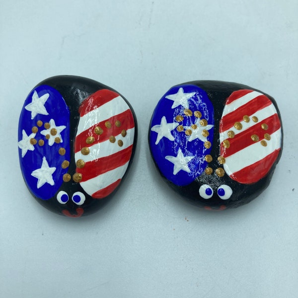 Veteran Painted Rock - Etsy