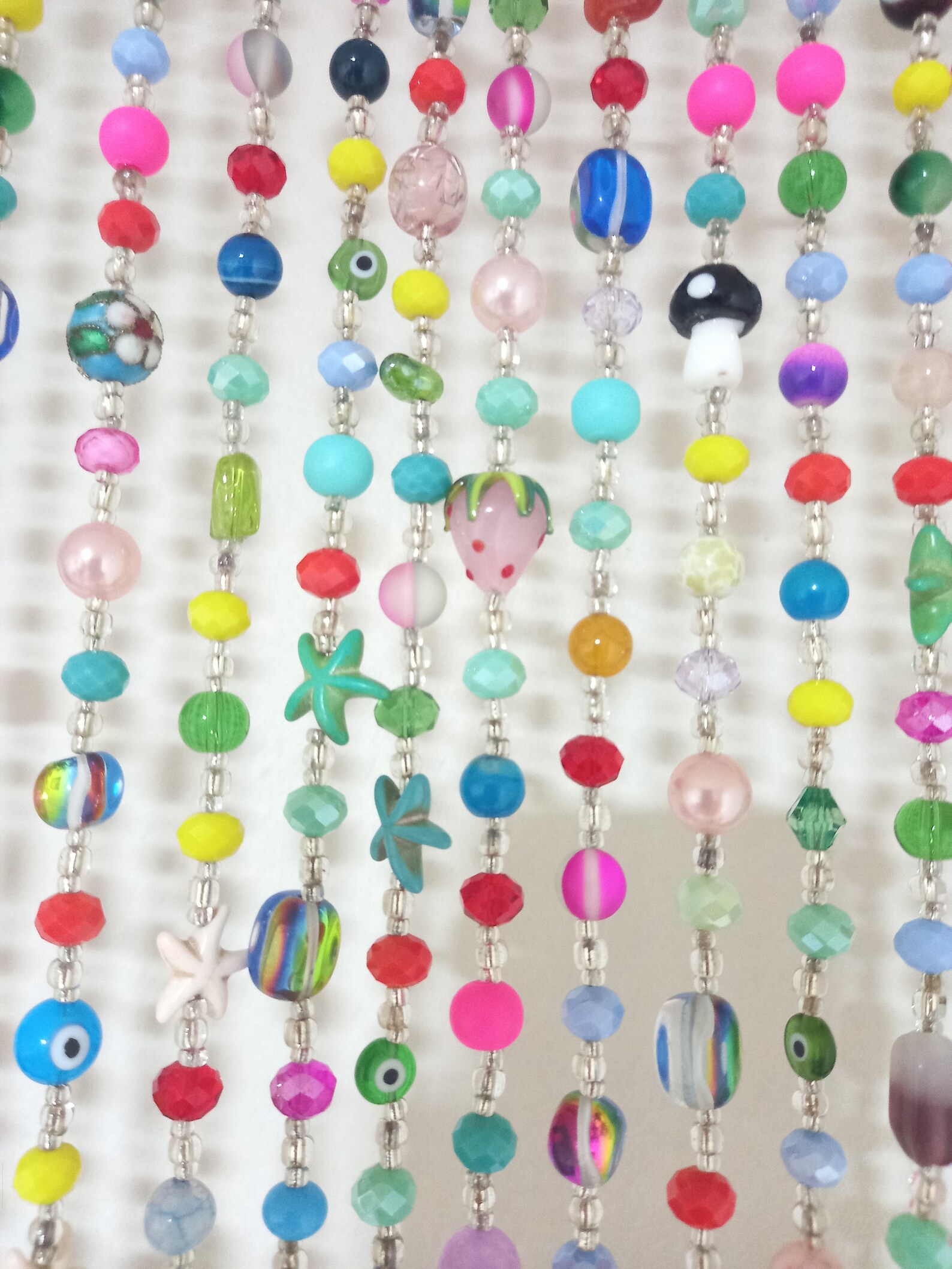 Beaded Short Curtains Window, Beaded Curtain Doorway, Beaded Curtain ...