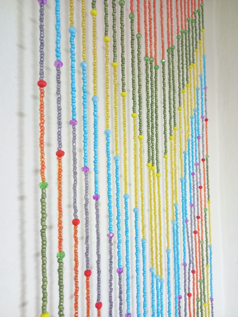 30 Strands Bohemian Style Beaded Long Bell Curtains, Beaded Curtain ...