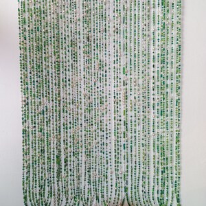 Green Beaded Long Curtains Window, Beaded Curtain Doorway, Beaded ...