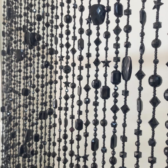 Black Beaded Curtain Thread Beaded Curtain Door String Curtains Beads