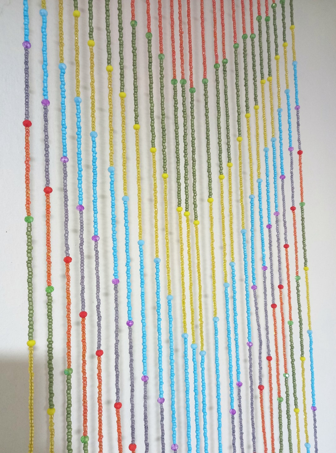 30 Strands Bohemian Style Beaded Long Bell Curtains, Beaded Curtain ...