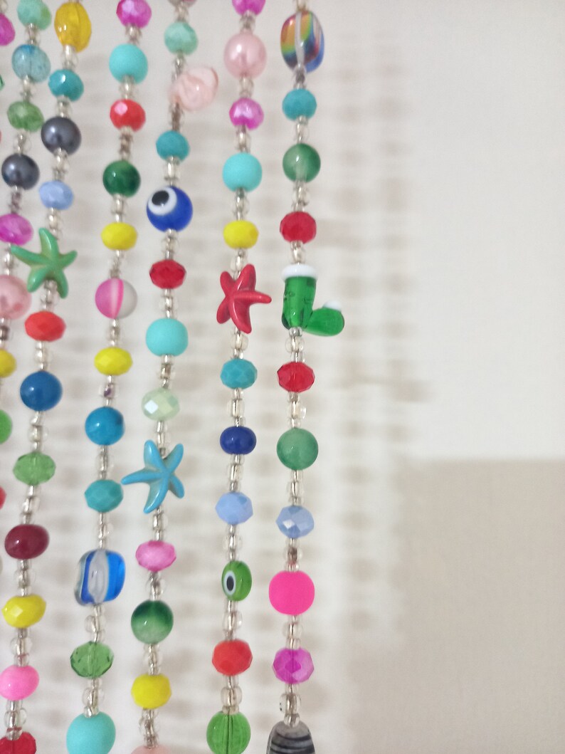 Beaded Short Curtains Window, Beaded Curtain Doorway, Beaded Curtain ...