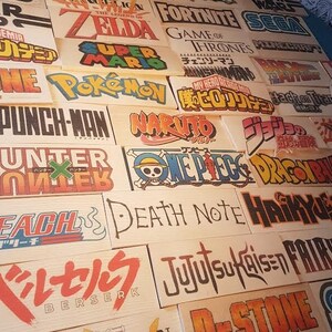 Manga Wooden Plaque Anime Handmade Video Games Wall Decoration - Etsy
