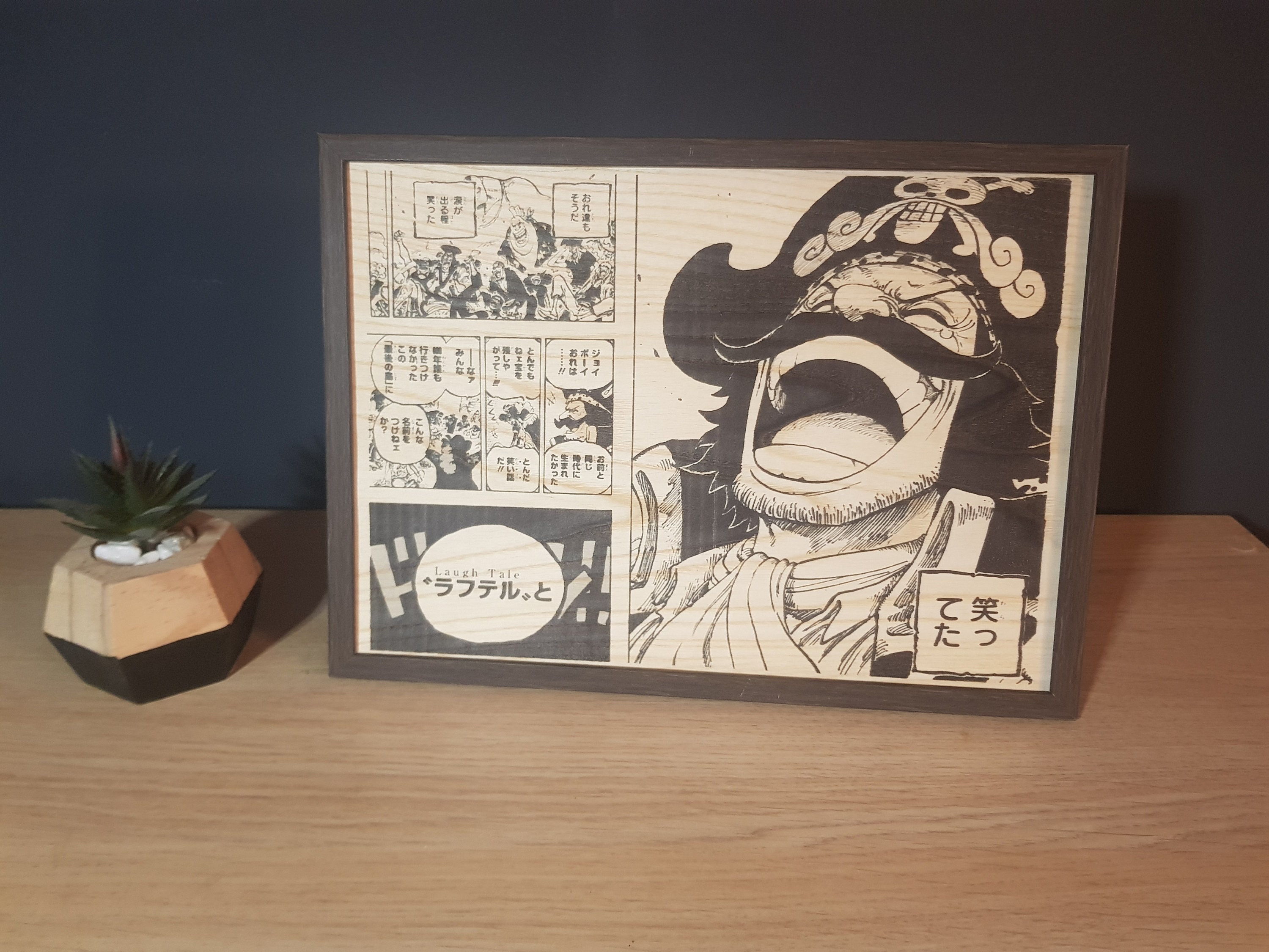 Planche One piece original sur bois Manga Décoration murale Fait à la ...