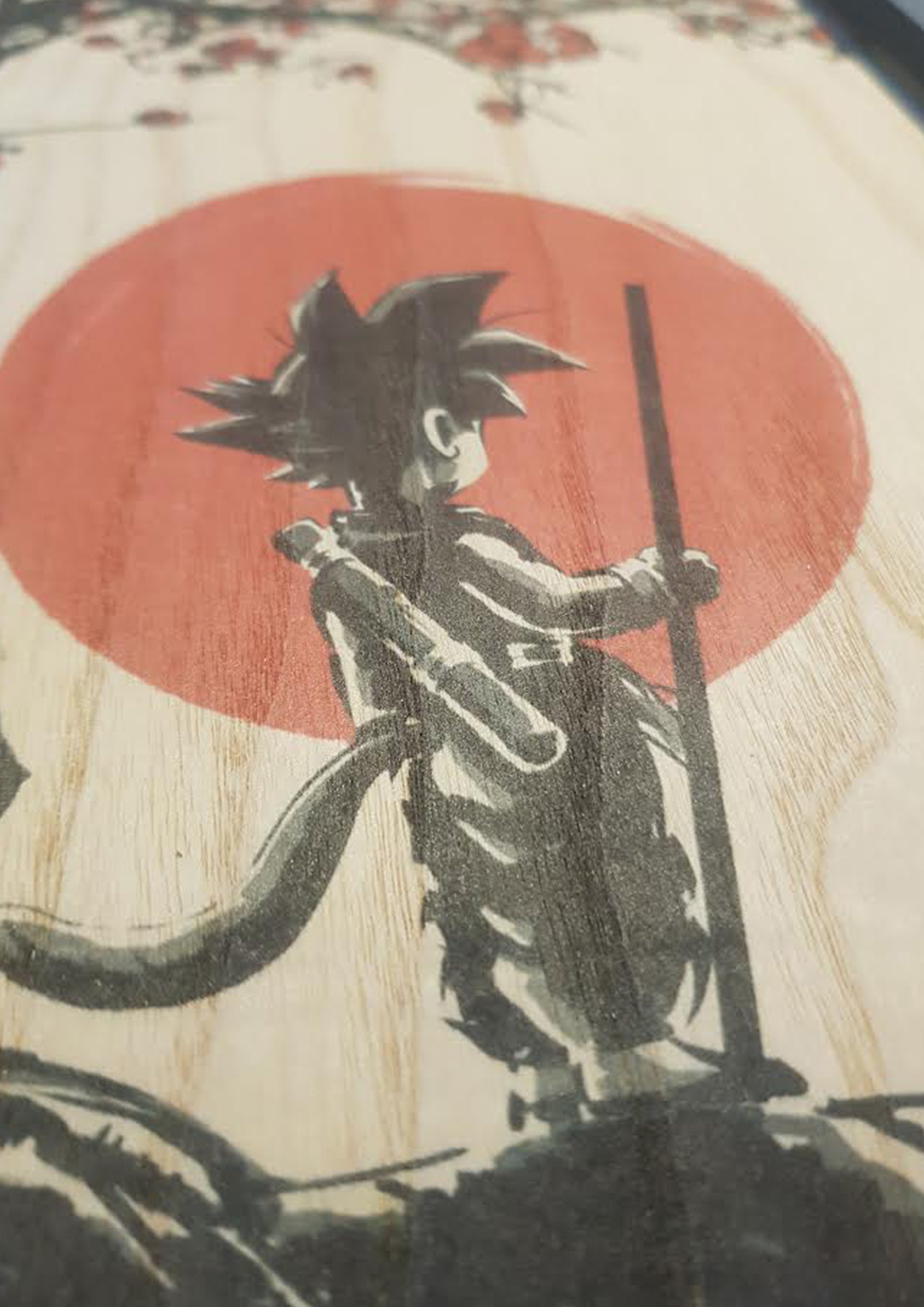 GOKU Dragon Ball Z Frame Print on Wood Wall Decoration - Etsy