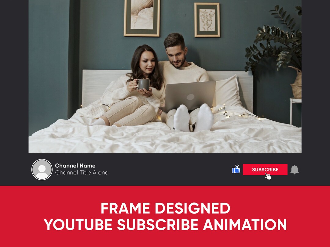 Youtube Subscribe Animation With Window Design Specially Designed ...