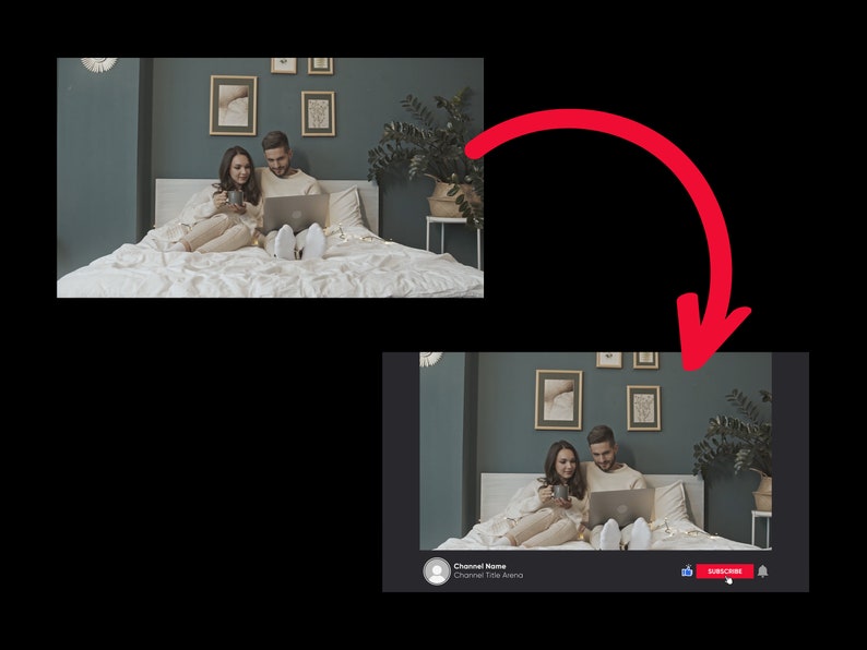 Youtube Subscribe Animation With Window Design Specially - Etsy