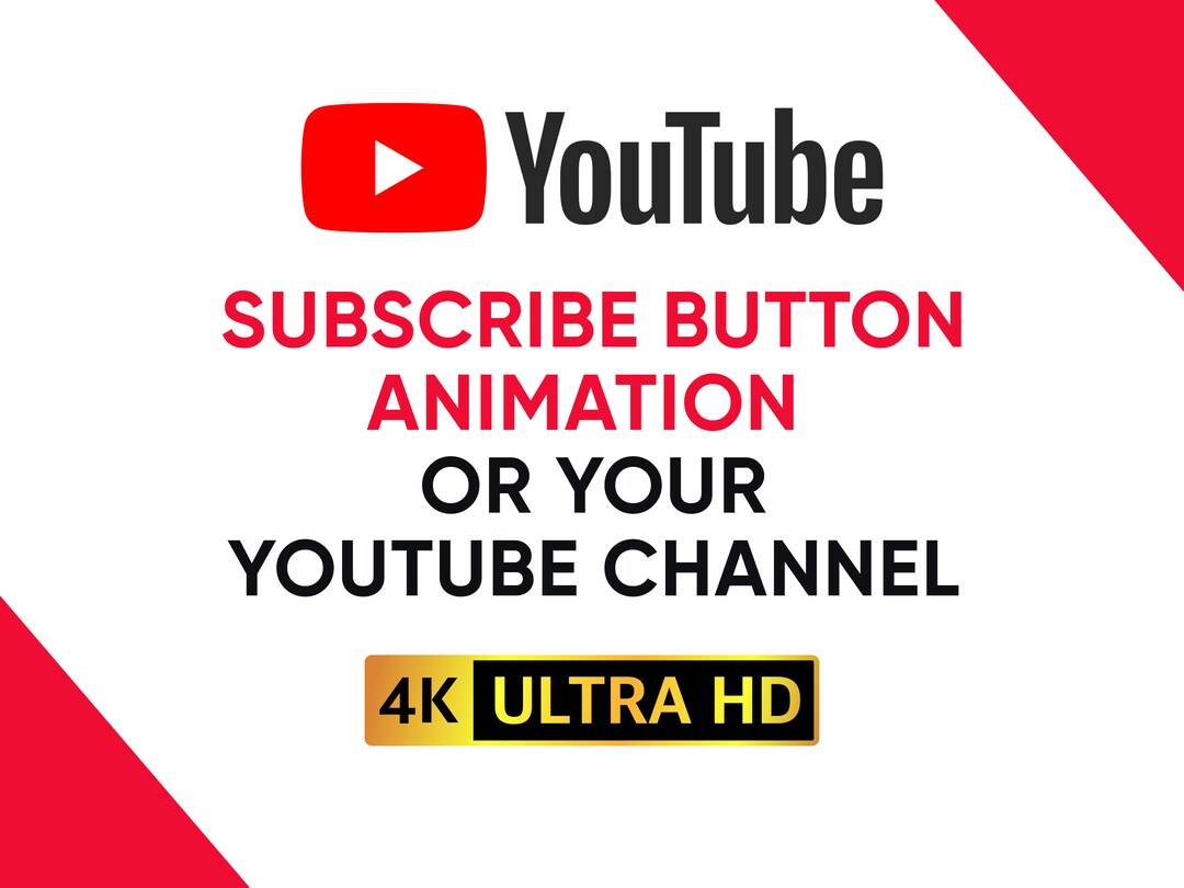 Animated Youtube Subscribe Button Overlay Bundle | Video Pop up ...