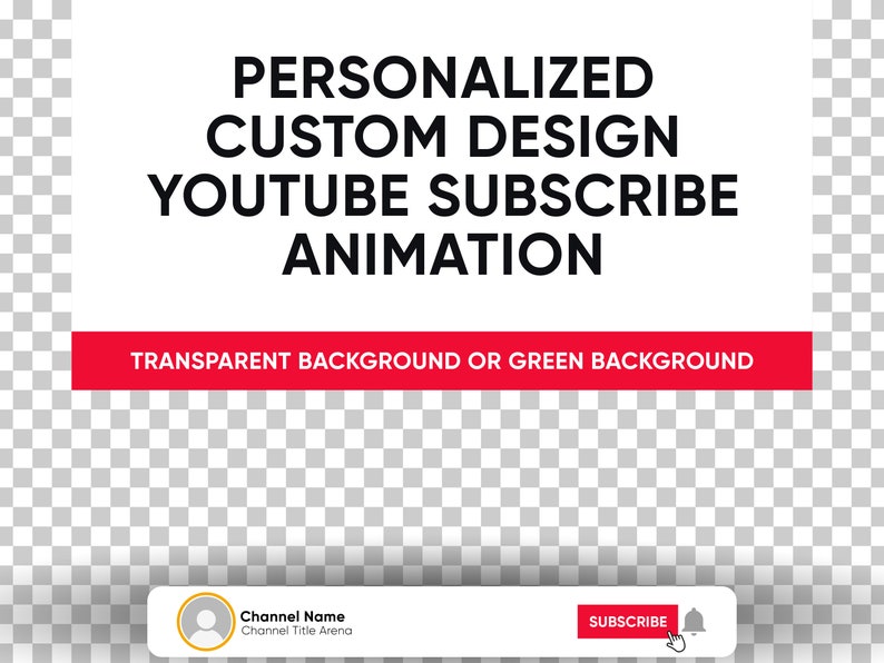 4K Custom Design Youtube Pop up Animation | Special Channel Promotion ...