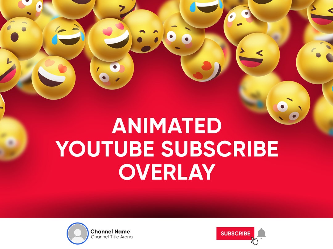 Custom Youtube Subscribe Transparent and Green Screen Animation ...