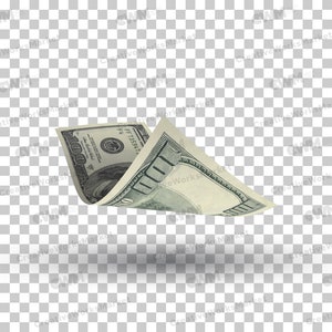 Raining Money Overlay PNG Digital Download File | Quality 100 Dollar ...