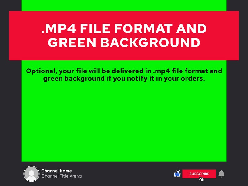 Youtube Subscribe Animation With Window Design Specially - Etsy