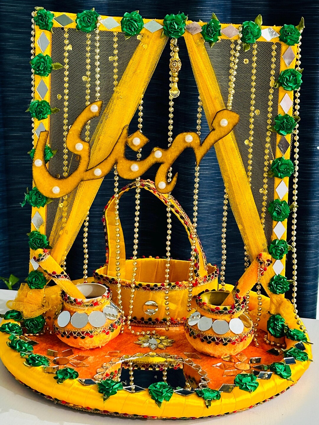 Mehndi Thaal/ Wedding Thaal/ Decorative Thaal - Etsy