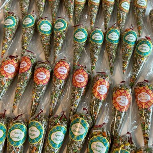Customizable Sonf Cone Wedding Favors/ Mehndi/dholki Stickers - Etsy