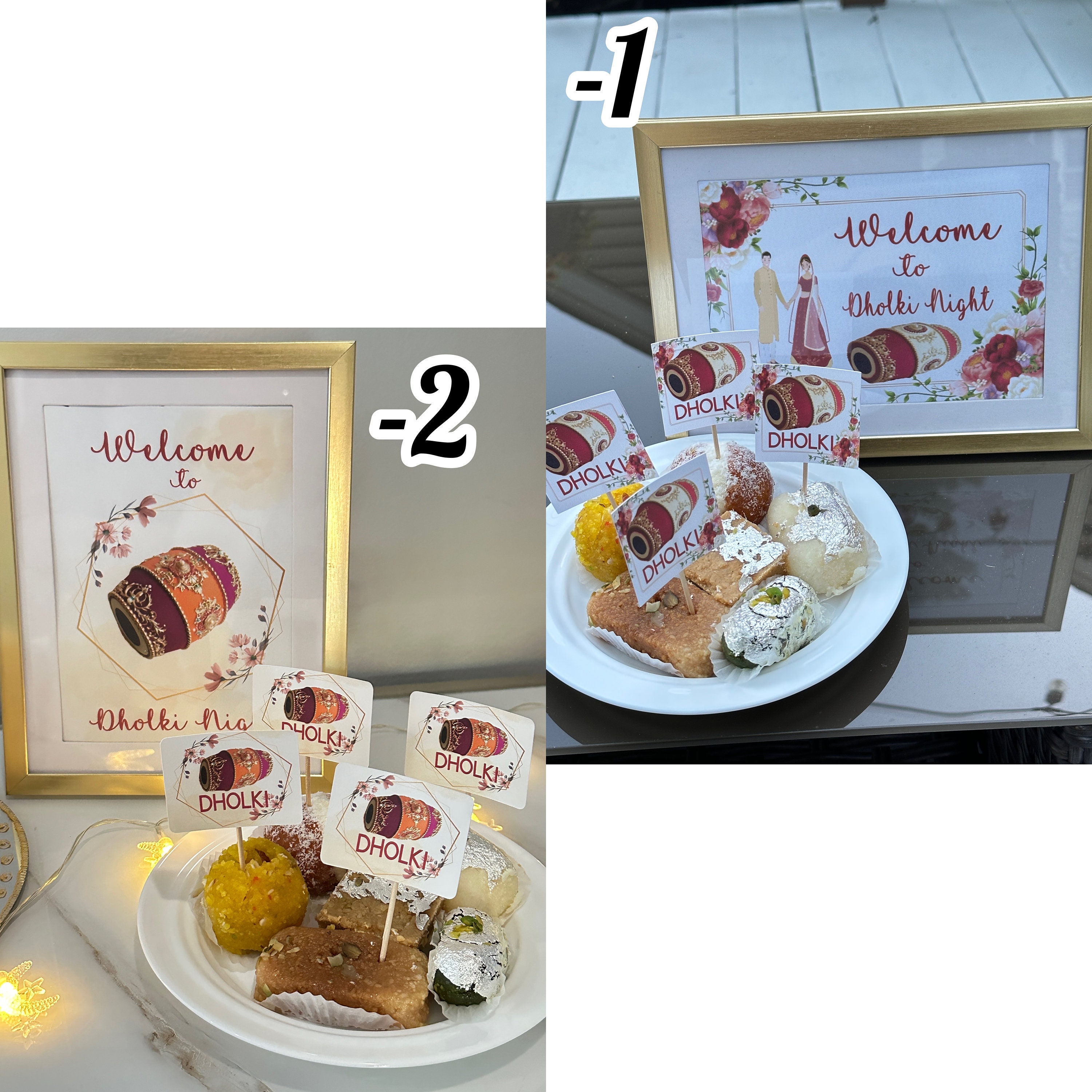 Personalized Mithai Toppers/ Nikkah & Desi Wedding Decor - Etsy