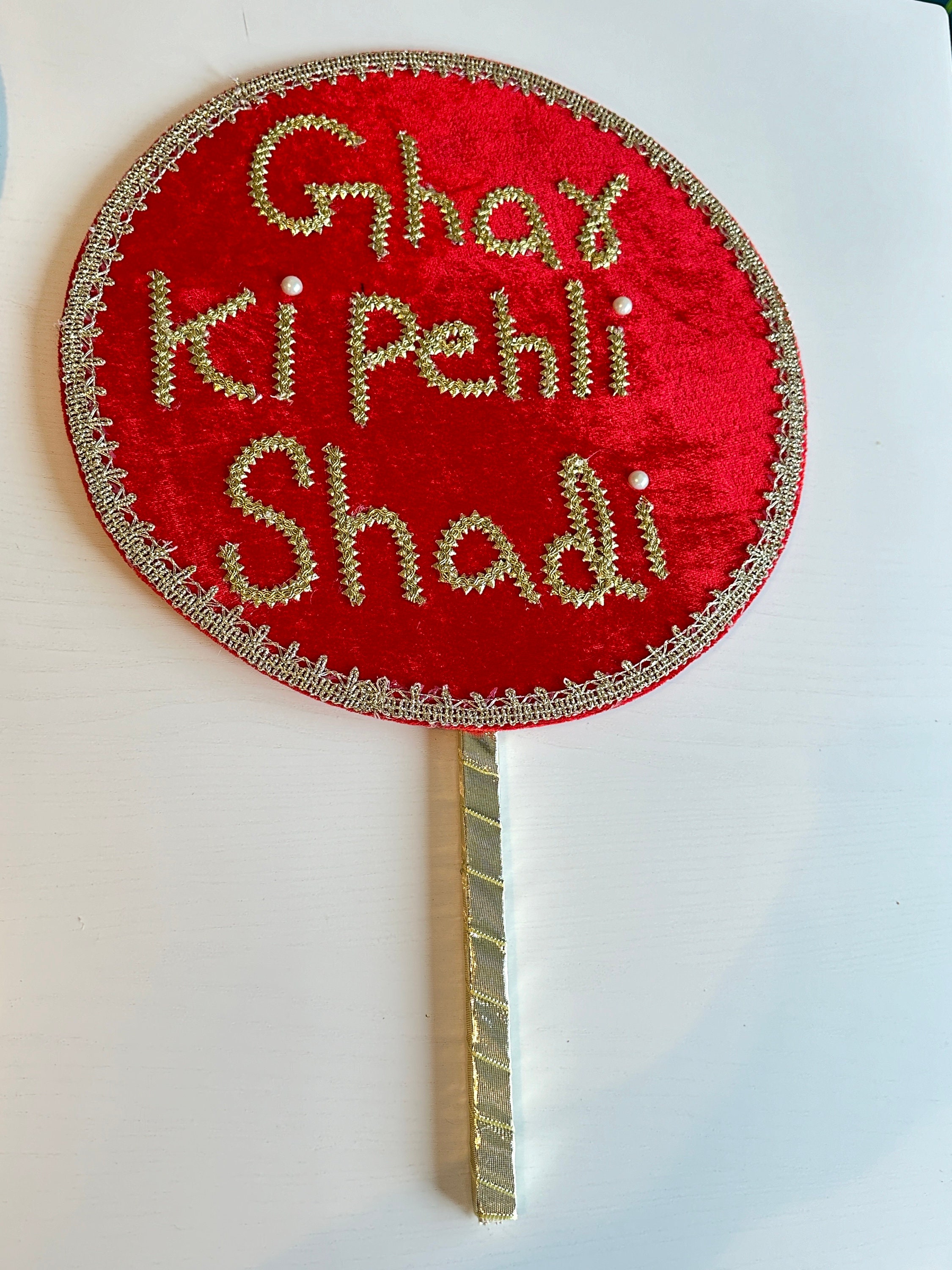 Wedding Hand Board/pakistani Shaadi/mehndi Props Desi Wedding Hand Sign ...