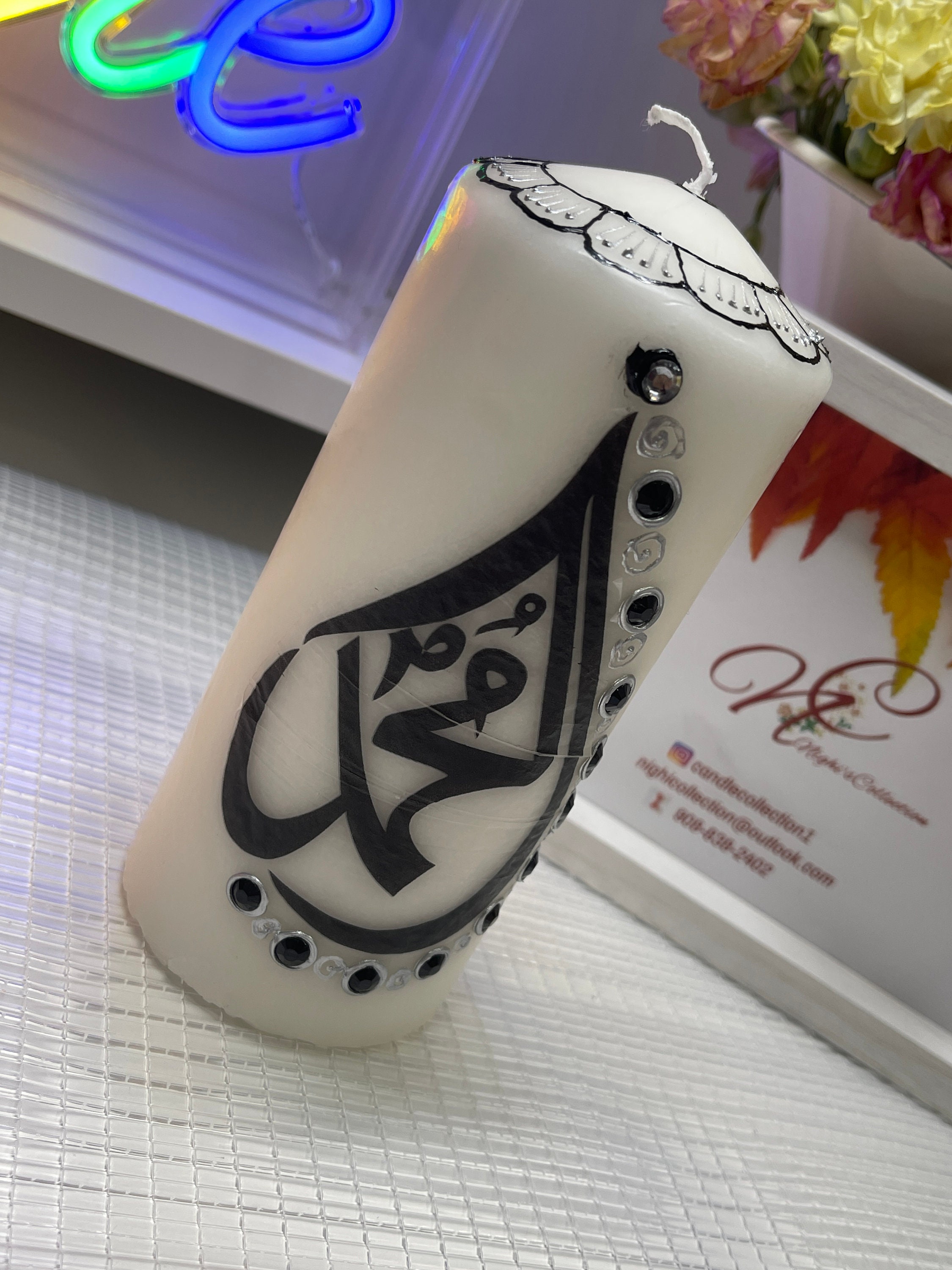 Islamic Designed Pillar Candles. - Etsy