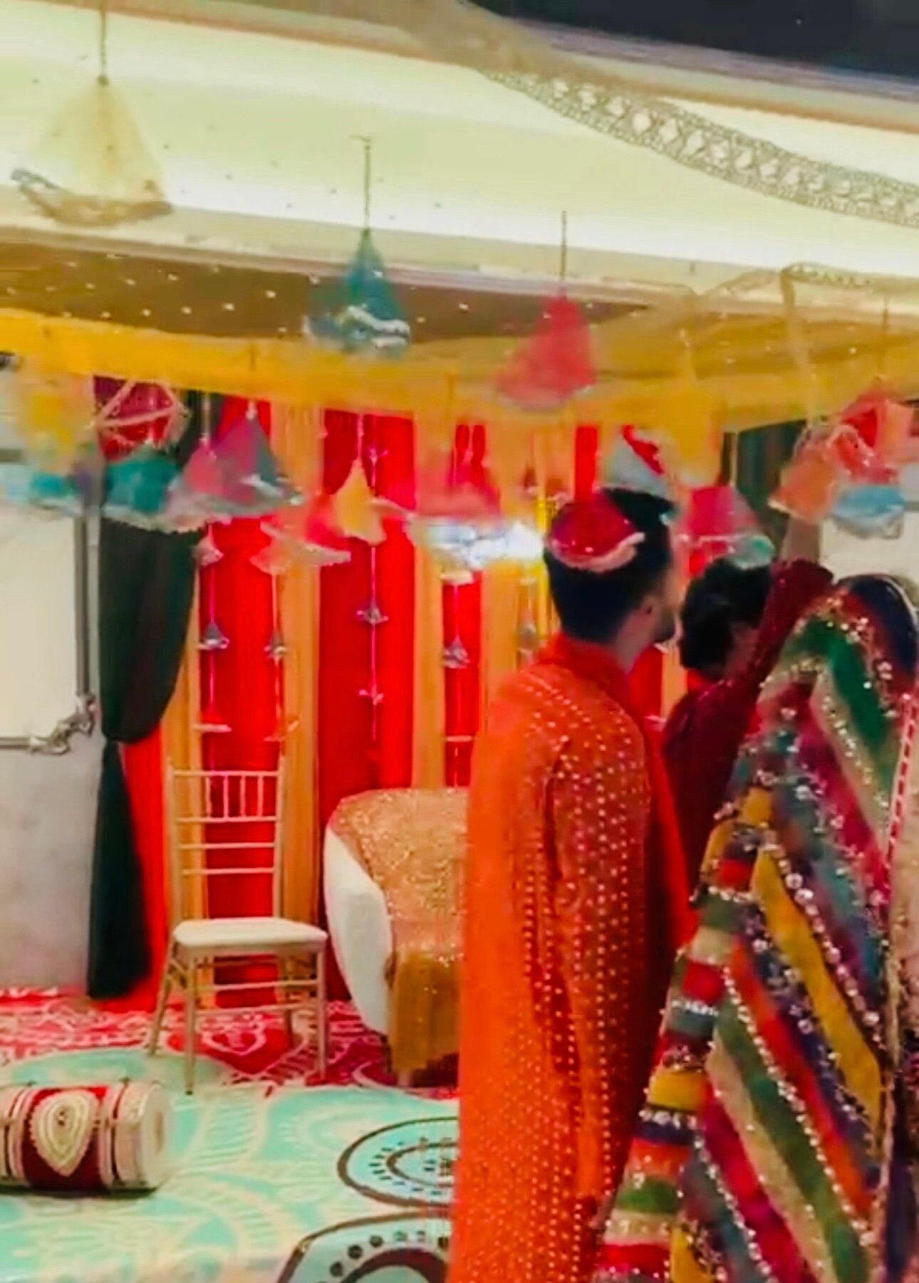 Bridal Entry Dopata for Mehndi Event - Etsy