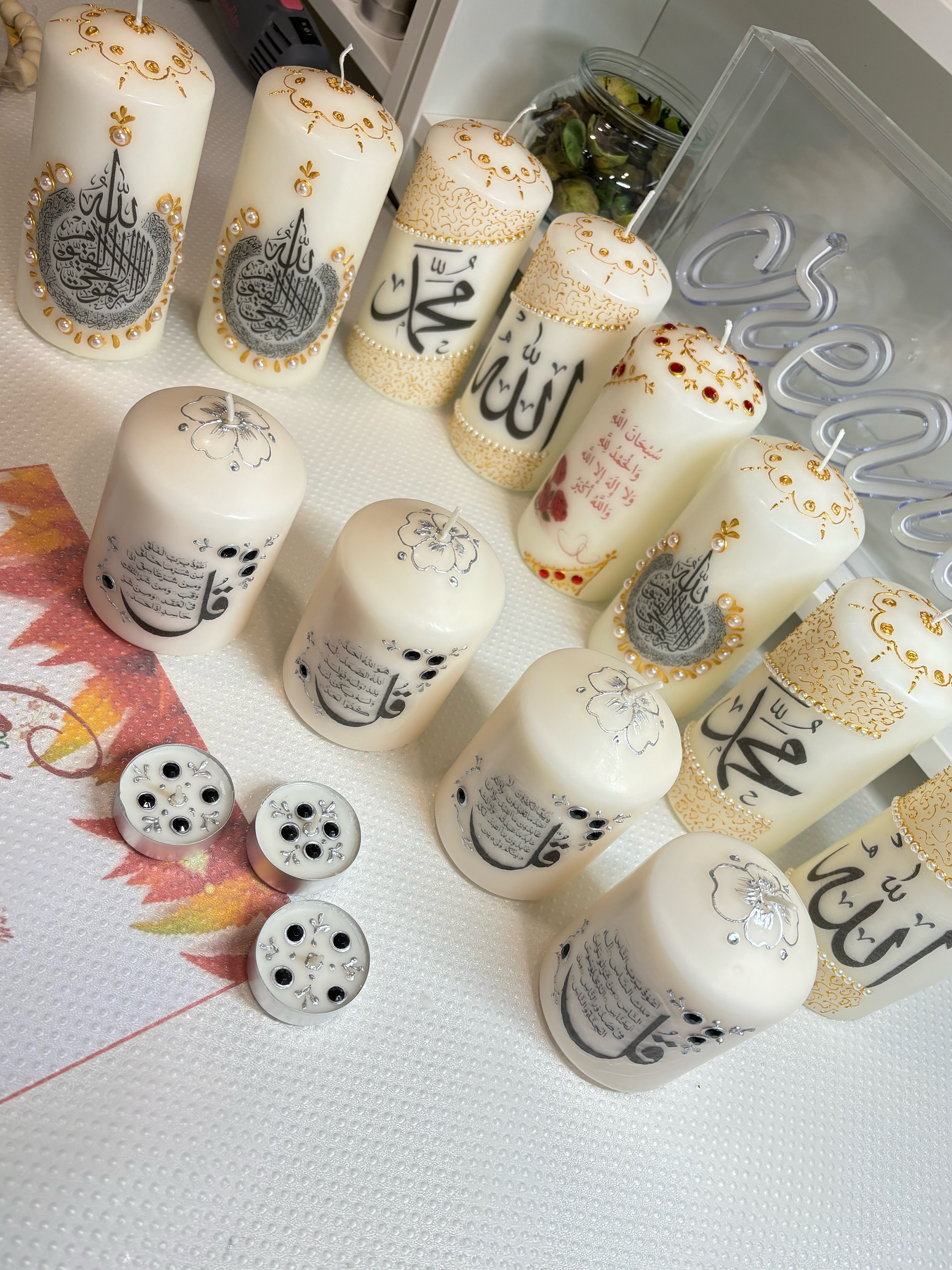 Islamic Designed Pillar Candles. - Etsy